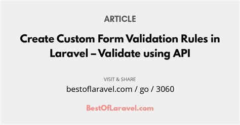 How to create custom forms in Laravel | Best of Laravel posted on the topic | LinkedIn