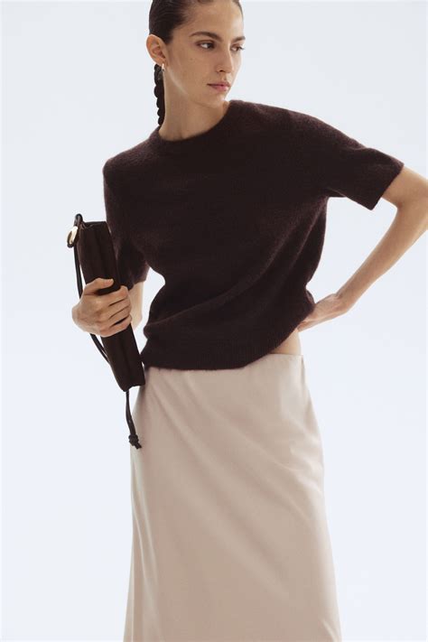 Fine Knit Sweater Dark Brown Ladies Handm Us