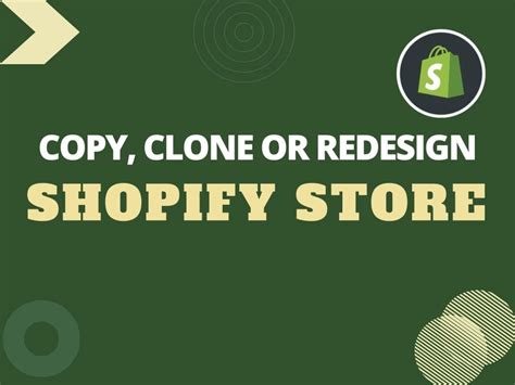 Copy Clone Or Redesign Shopify Store Upwork