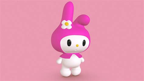 My Melody Buy Royalty Free D Model By Yukitori Da A Sketchfab Store