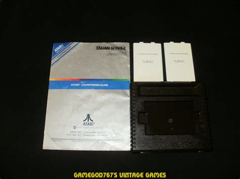 Countermeasure Atari 5200 With Manual And Overlays