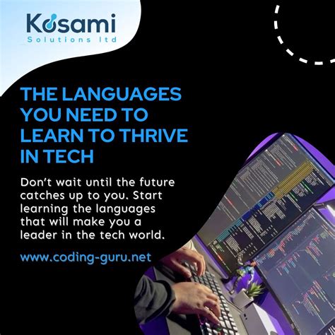 Kosami Solutions Ltd On Linkedin Codinglanguages Techskills