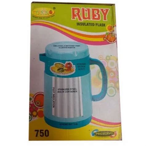 Plasticss Ruby Insulated Vacuum Flask Capacity 750 Ml For Home At