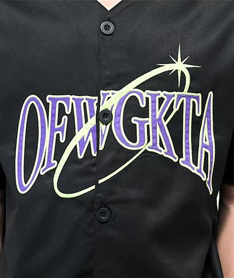 Odd Future Black Baseball Jersey Zumiez