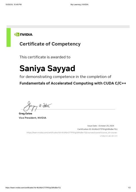 Saniya Sayyad On Linkedin Nvidia Cuda Acceleratedcomputing