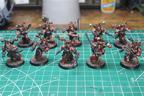 First Ten Berzerkers Finished R Worldeaters40k