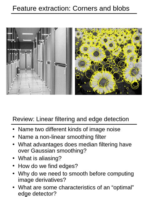 Feature Extraction Corners And Blobs Pdf Multidimensional Signal