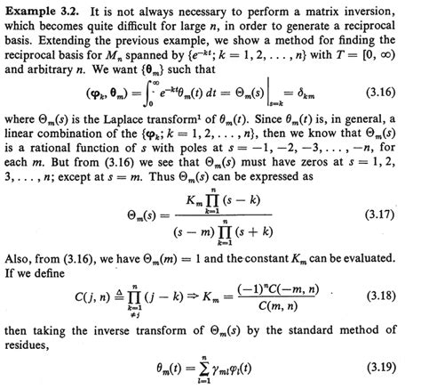 Exercise 34 For The Exponential Basis Functions