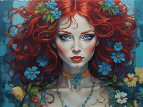 Download Ai Generated Girl Flowers Royalty Free Stock Illustration