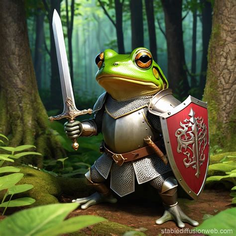 Frog Knights Dark Journey Stable Diffusion Online