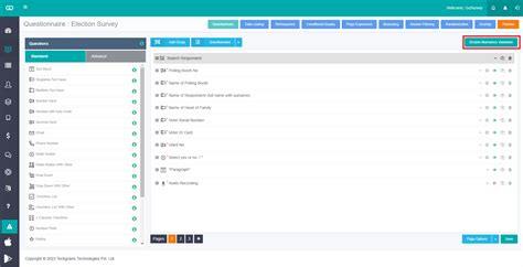 How To Configure Questionnaire