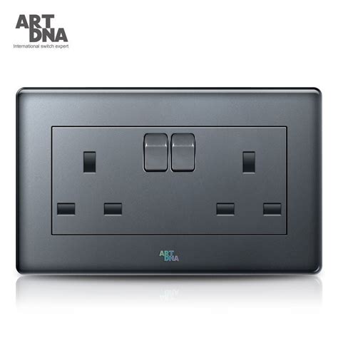 13A BS Twin Switched Socket China Wall Socket And Switch Socket