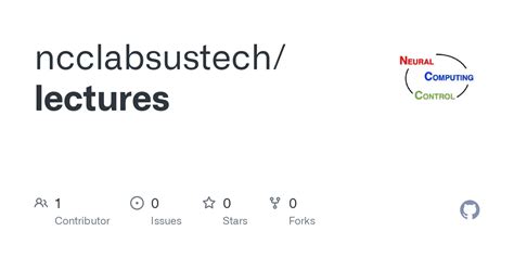 GitHub Ncclabsustech Lectures