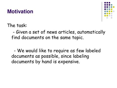 Ppt Text Classification From Labeled And Unlabeled Documents Using Em