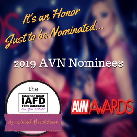 The Annotated Avn Nominations 2018 Edition