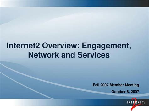 PPT Internet Overview Engagement Network And Services PowerPoint Presentation ID