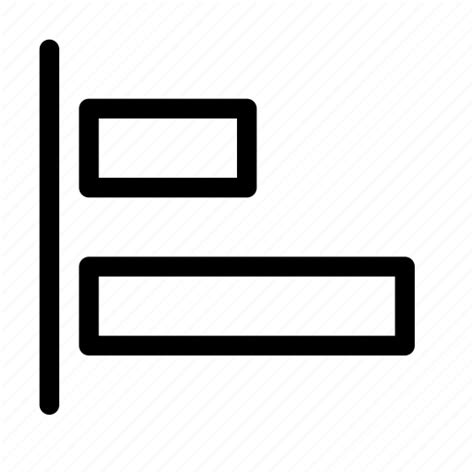 Align Left Arrange Layout Arrangement Alignment Order Icon