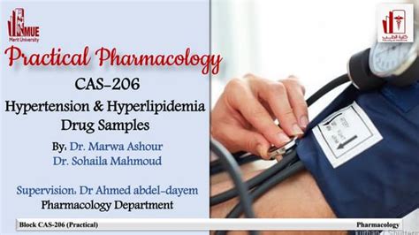 Lab 1 Hypertention Hyperlipidemia Drug Samplespdf