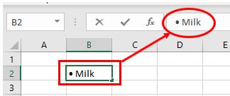 How To Add Bullet Points In Excel Google Sheets Automate Excel