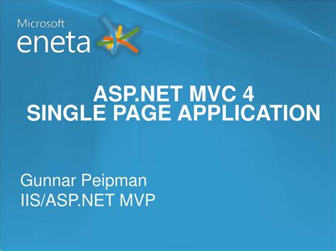 PPT ASP NET MVC 4 SINGLE PAGE APPLICATION PowerPoint Presentation Free Download ID 5954881