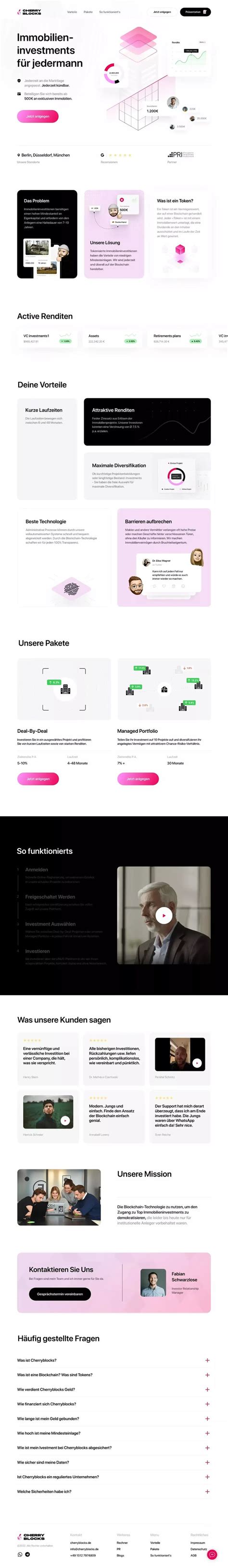 Сherryblocks On Landbook Get Inspired By Landing Design And More