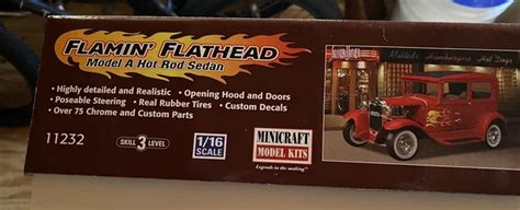 Minicraft Flamin Flathead Model Hot Rod Car Kit 116 5417 Picclick Ca