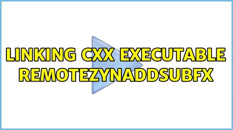 Ubuntu Linking Cxx Executable Remotezynaddsubfx Youtube