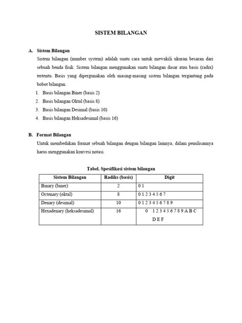 Konversi Sistem Bilangan Pdf