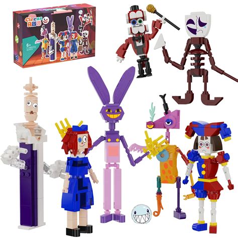 Moc игра ужасов удивительный цифровой цирк волшебные строительные блоки цифровая сборка цирка