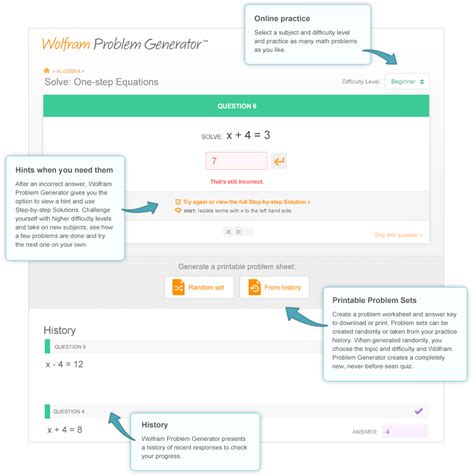 Wolfram Problem Generator Online Practice Questions Answers