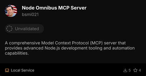 Node Omnibus Mcp Server Mcp Servers · Lobehub