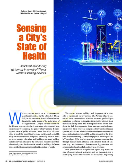 Pdf Sensing A Citys State Of Health Structural Monitoring System By Internet Of Things