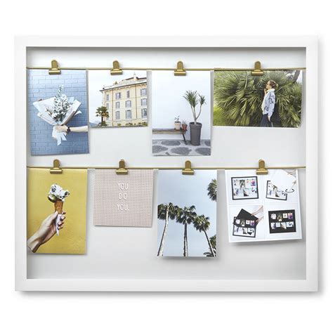 Купить Панно с зажимами для фотографий Clipline белое Umbra арт 311035 660 с доставкой в