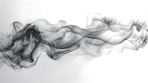 Artistic Arrangement Of Layered Ink Waves Creating Fluid Dynamic Effect Stock Illustration