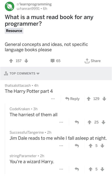 Must Read Programming Books Runexpectedhogwarts