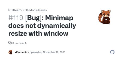 Bug Minimap Does Not Dynamically Resize With Window Issue FTBTeam FTB Mods Issues