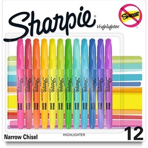 Sharpie Accent Guard Highlighter Assorted Color Pack Of 12 Michaels