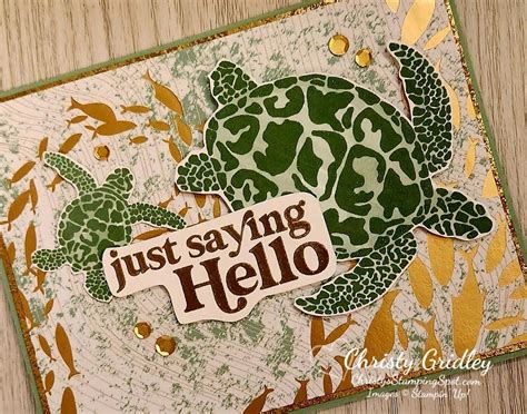Sea Turtle Hello Card Artofit