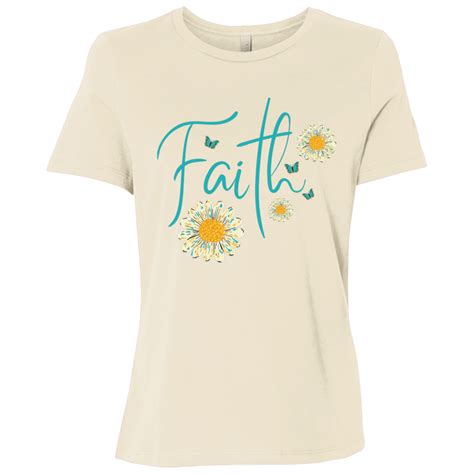 Faith Tee Bella Canvas 6400 Ladies Relaxed Fit T Shirt