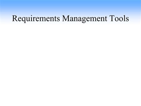 Sw Requirements Engineering Ppt