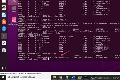 简单实现web 原生直播 支持h5播放（ flv 、rtmp）ubuntu docker nginx flv module
