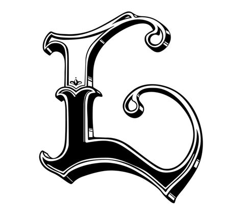 Typographic Work For The Letter L Monogramma Danza Del Ventre Tribale Tribale