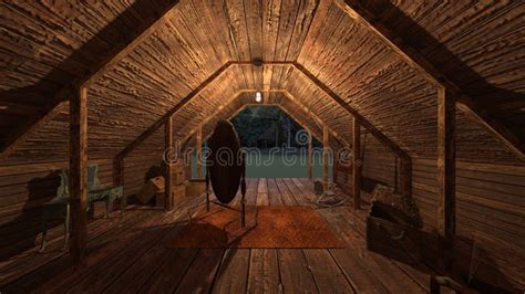 3d Rendering Of Cabin Stock Illustration Illustration Of Cottage 227840284