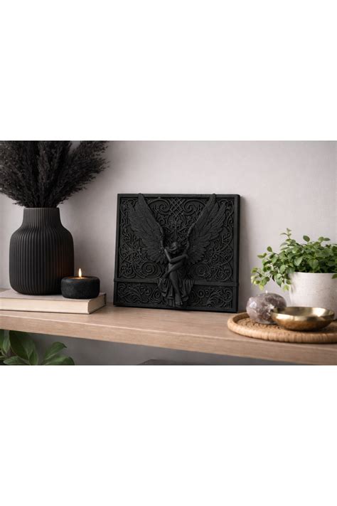 Heaven Home Design Dekoratif Melek Rölyef Duvar Panosu Gotik