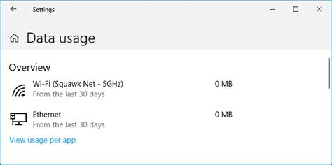 How To Reset Or Clear Data Usage In Windows 10