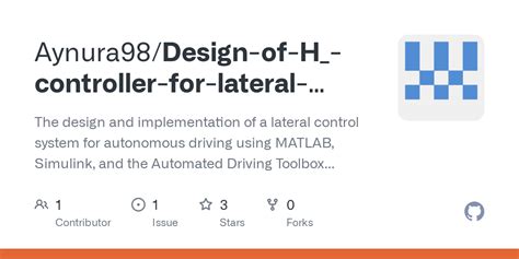 Design Of H Controller For Lateral Dynamics Of Autonomous Vehicles