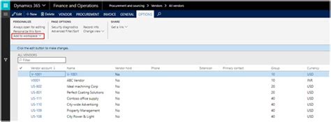 How Workspace Defined In Dynamics For Finance Operations