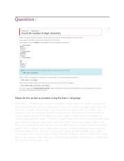 Count The Number Of Digit Characters Write A C Program That Reads Characters From Its Pdf