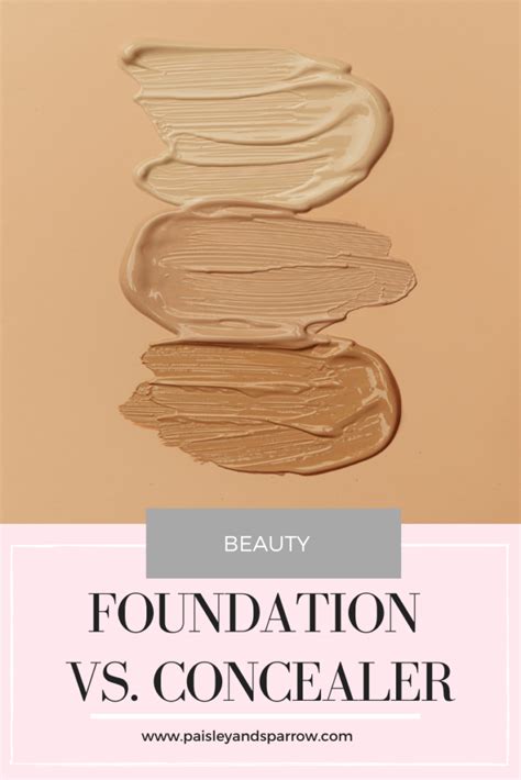 Concealer Vs Foundation What S The Difference
