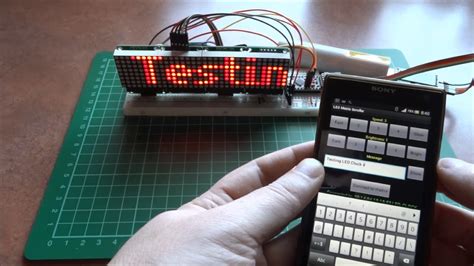Led Matrix Clock Extension Bluetooth Module Youtube